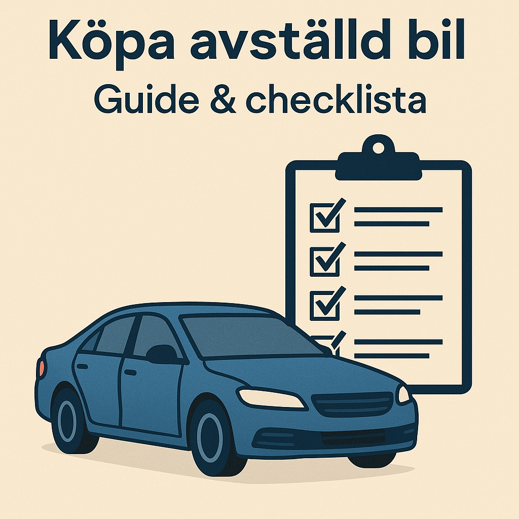 Köpa avställd bil – guide & checklista - NiSaljerBil.se